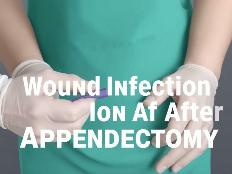 Wound Infection After Appendectomy: Causes, Symptoms, and Treatment Options